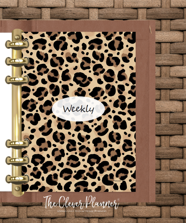 Leopard print - Undated Weekly Planner Refill (Copy) | The Clever Planner