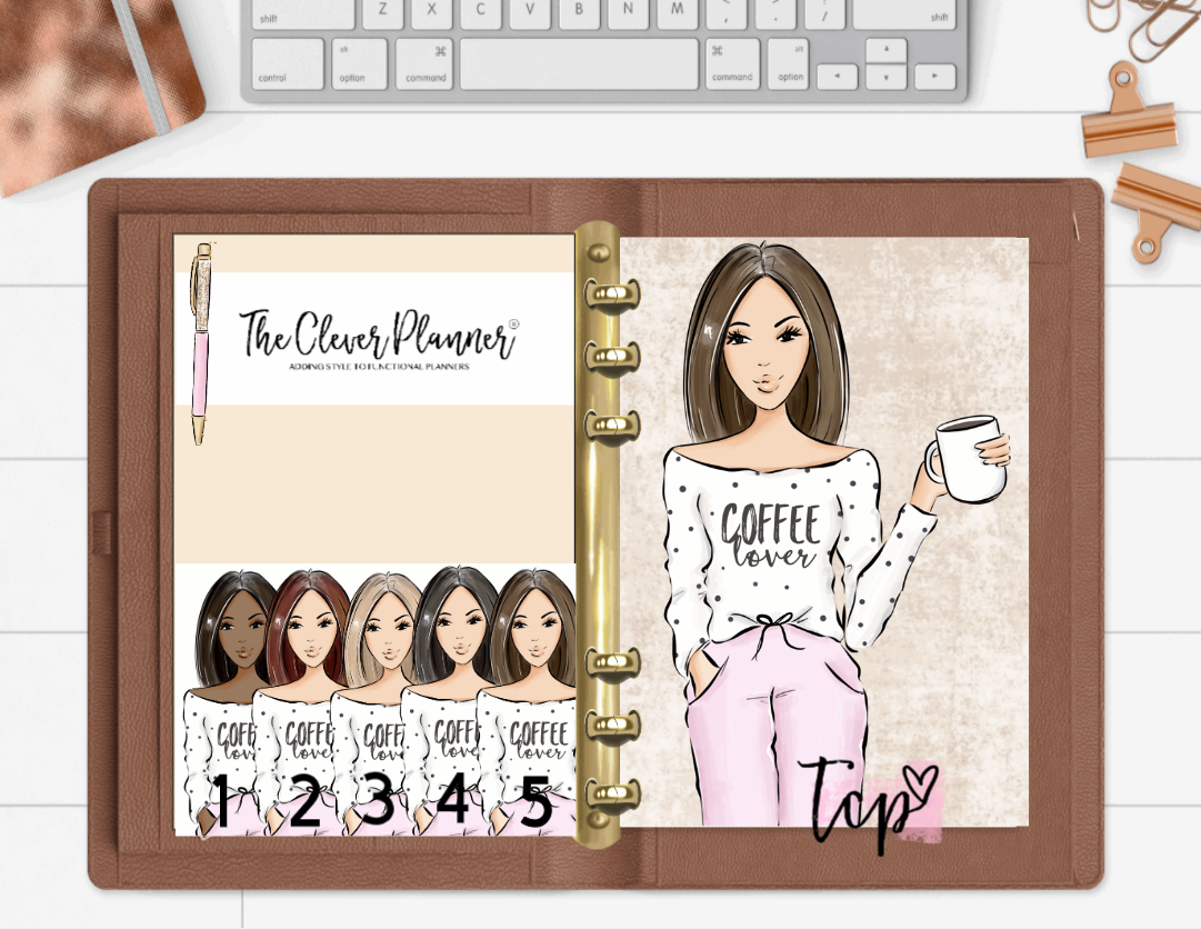 Coffee Girl Planner Dashboard | The Clever Planner