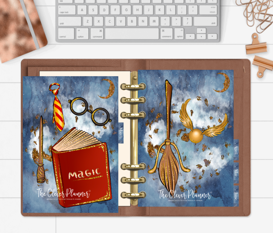 Magic School 12 Month Divider Tab Set | The Clever Planner