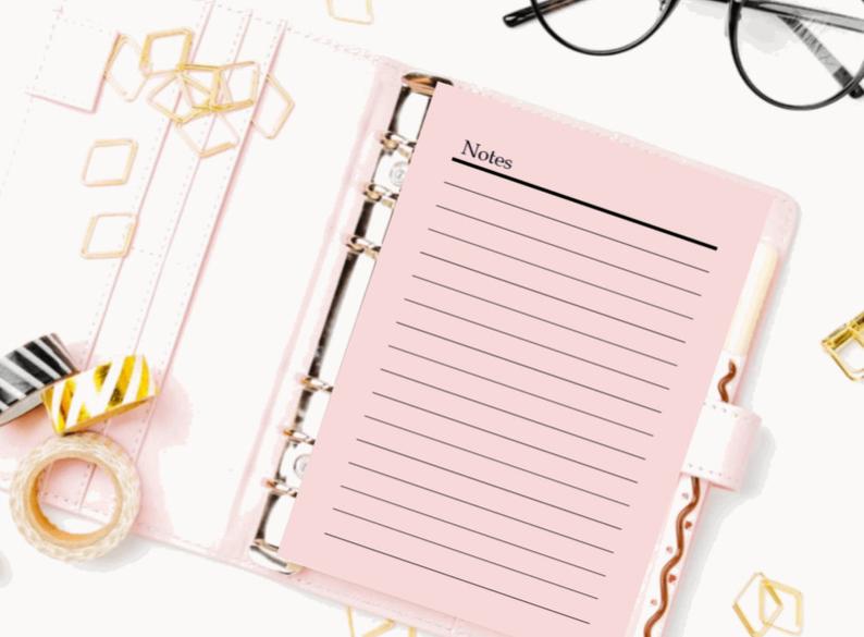 Note Pages Planner Refill | The Clever Planner
